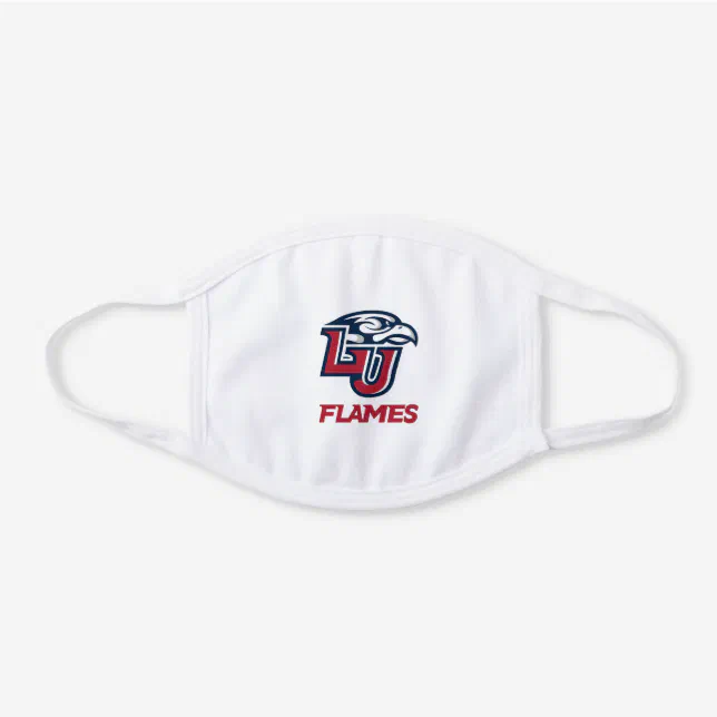 Liberty University Primary Logo White Cotton Face Mask | Zazzle