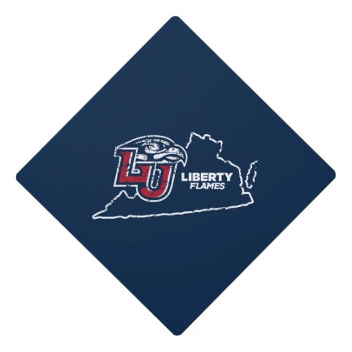 Liberty University State Love Graduation Cap Topper | Zazzle
