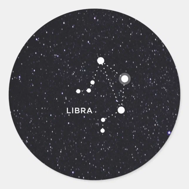 Libra Classic Round Sticker | Zazzle