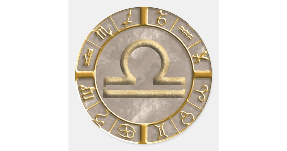 Libra Classic Round Sticker | Zazzle
