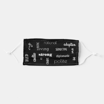 Libra Traits Adult Cloth Face Mask | Zazzle