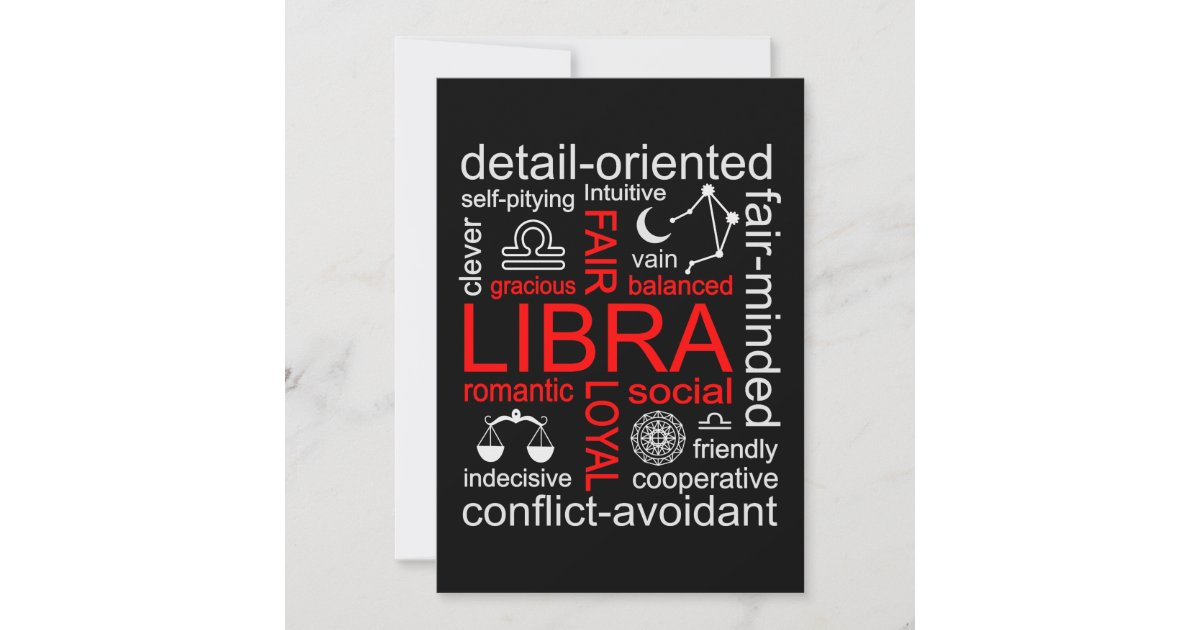 Libra Zodiac Sign Invitation | Zazzle