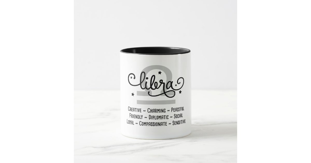 Libra Zodiac Traits Mug | Zazzle