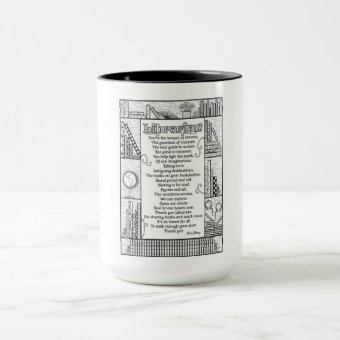 Librarian Appreciation Poem Mug | Zazzle