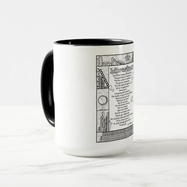 Librarian Appreciation Poem Mug | Zazzle