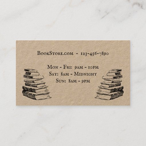 Librarian Archivist Books Custom Business Card | Zazzle