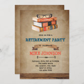 Librarian Book Themed Retirement invitation | Zazzle