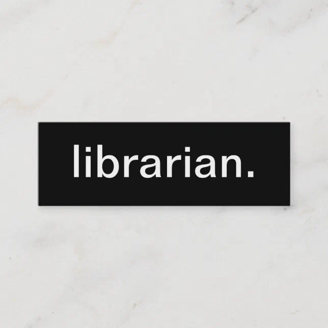Librarian Business Card | Zazzle