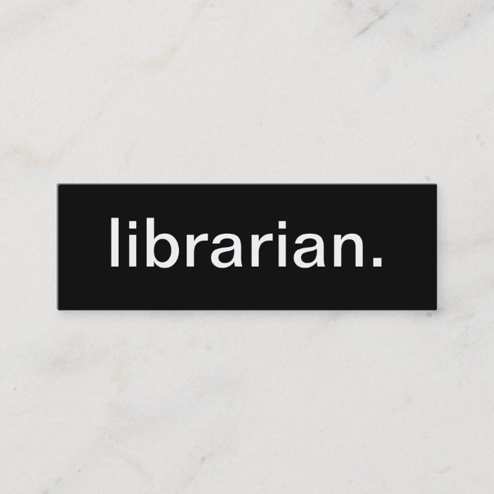 Librarian Business Card | Zazzle.com