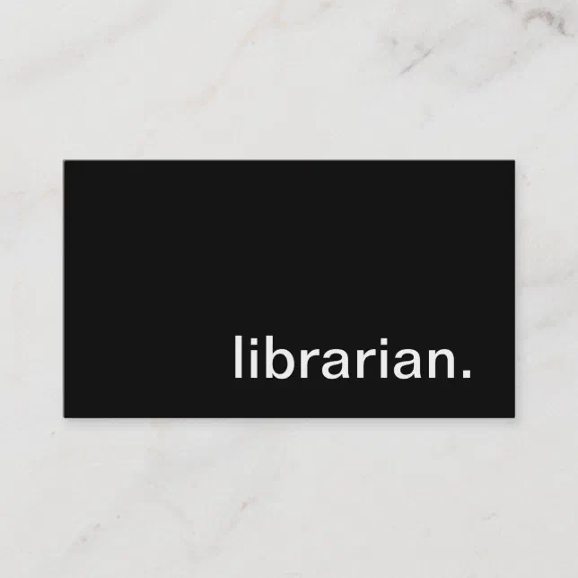 Librarian Business Card | Zazzle
