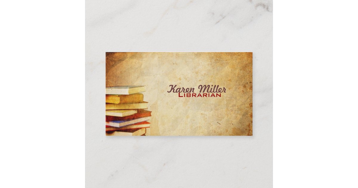 Librarian Business Cards | Zazzle