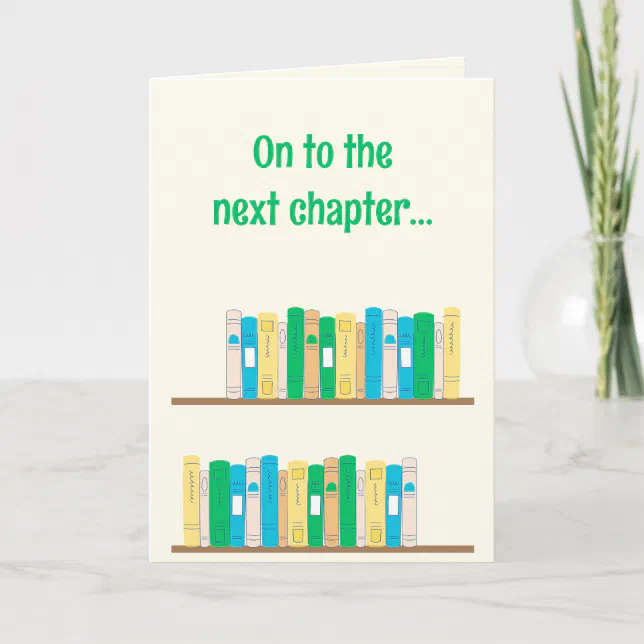 Librarian / English Teacher Retirement Card | Zazzle