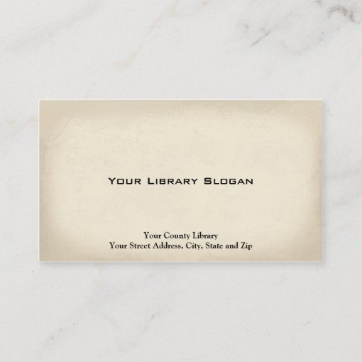 Librarian Library Business Card | Zazzle