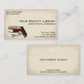Librarian Library Business Card | Zazzle