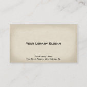 Librarian Library Business Card | Zazzle
