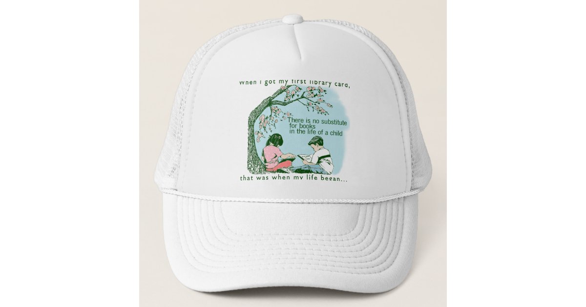 Librarian Library Trucker Hat | Zazzle
