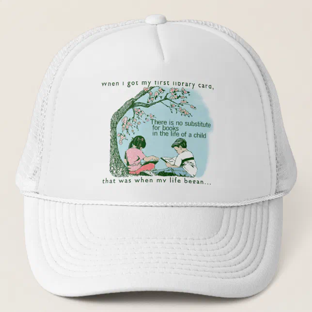 Librarian Library Trucker Hat | Zazzle