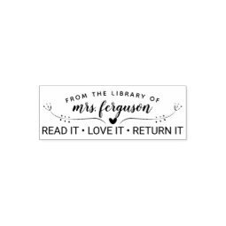 Librarians Read It Love It Return It Personalized Self-inking Stamp ...