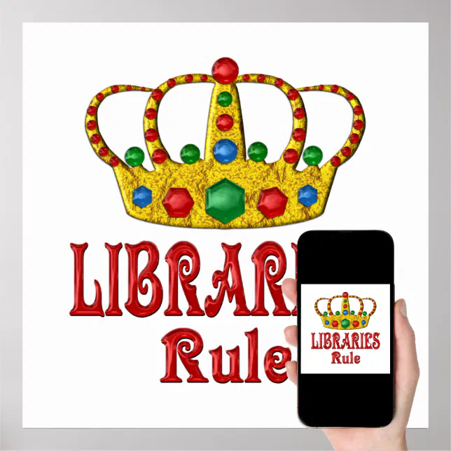 LIBRARIES Rule Poster | Zazzle
