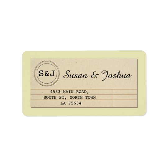 Library Address Labels Stickers Wedding Books | Zazzle.com