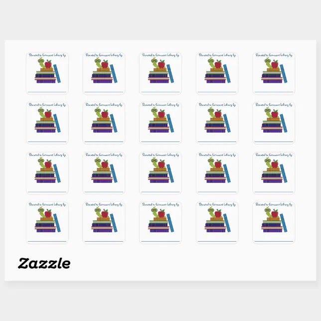 Library Book Donation Label | Zazzle