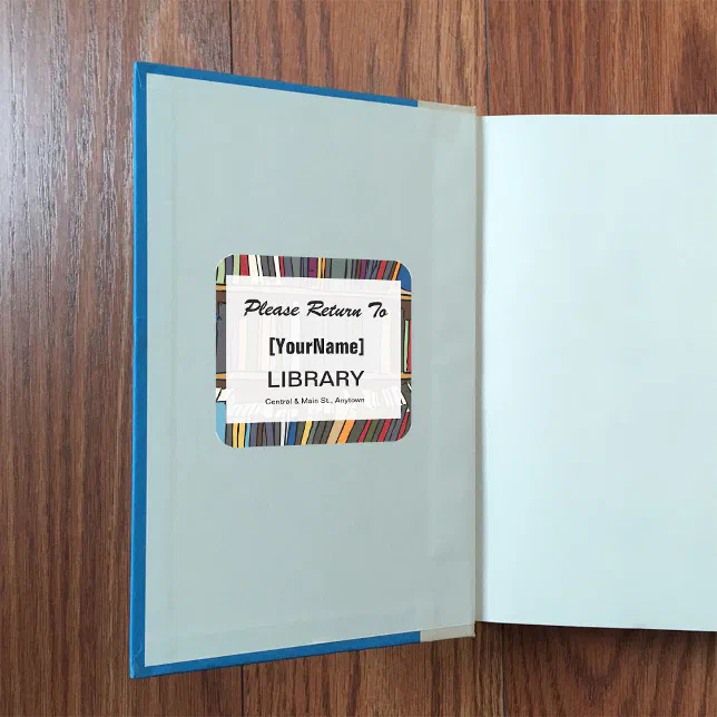 Library Book Return sticker | Zazzle
