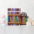 Library Book Shelf Pattern for Readers Wrapping Paper | Zazzle