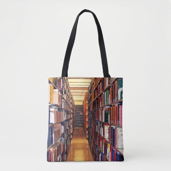 Library Book Shelves Tote Bag | Zazzle.com