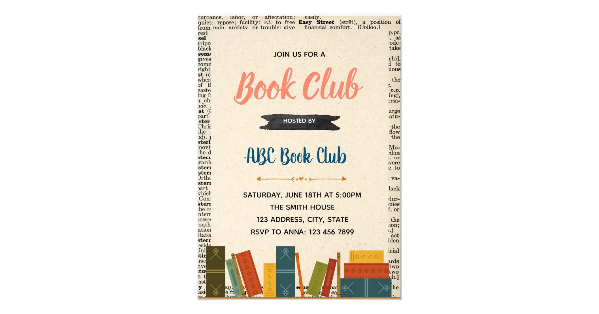 Library book theme party invitation | Zazzle.com