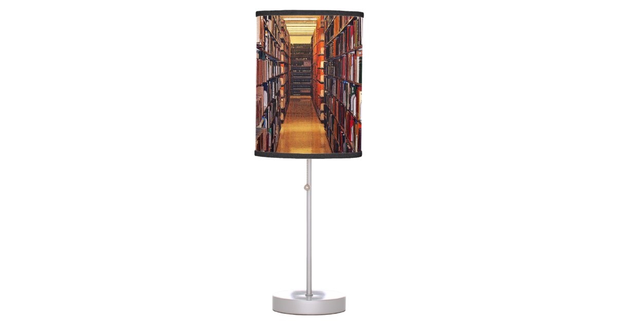 Library Books Table Lamp | Zazzle