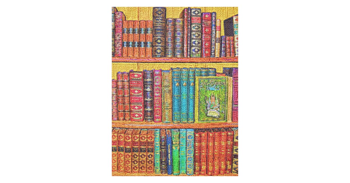 Library Books Tablecloth | Zazzle