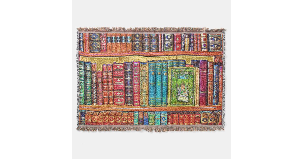 Library Books Throw Blanket | Zazzle