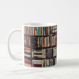 Library Bookshelf Photo Mug | Zazzle