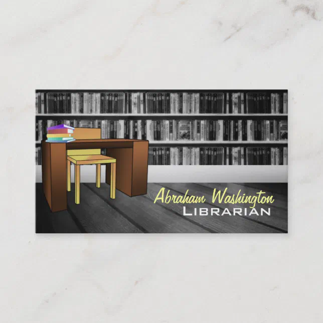 Library Business Cards | Zazzle
