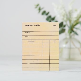 Library Card BSS 28 | Zazzle
