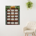 Library Card Catalogue Seating Chart Poster | Zazzle