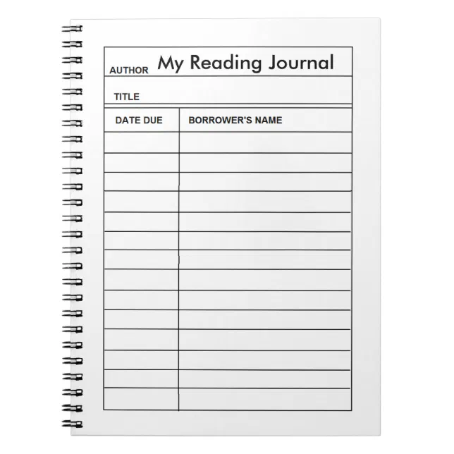 "Library Card" Notebook | Zazzle