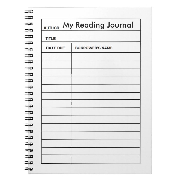 "Library Card" Notebook | Zazzle.com