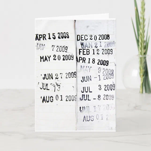 Library Date Stamp Greeting Cards | Zazzle