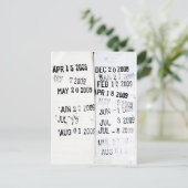 Library Date Stamp Postcard | Zazzle