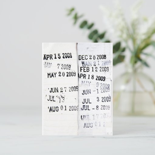 Library Date Stamp Postcard | Zazzle