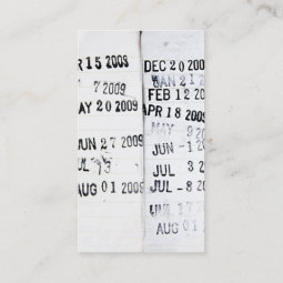 Library Date Stamps Business Cards | Zazzle