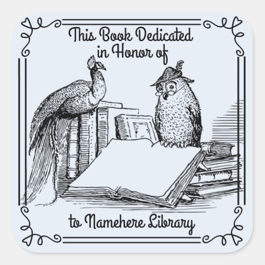 Library Dedication Bookplates | Zazzle.com
