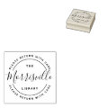 Library Name | Custom Round From The Library Of Rubber Stamp | Zazzle