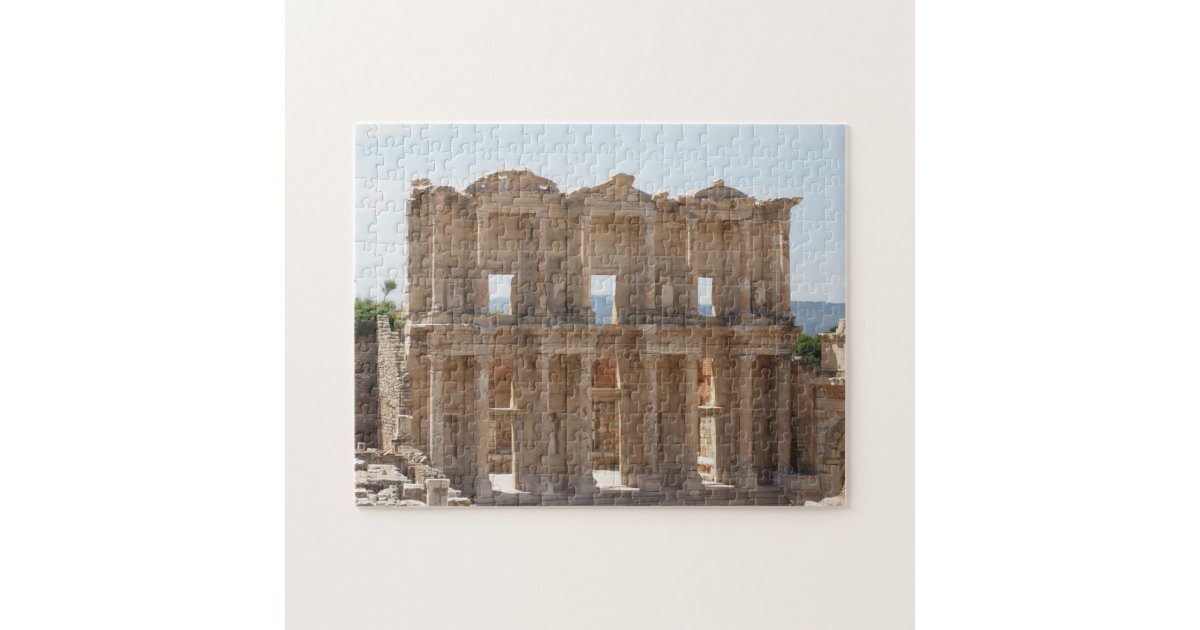 Library of Celsus in Ephesus, Turkey Jigsaw Puzzle | Zazzle