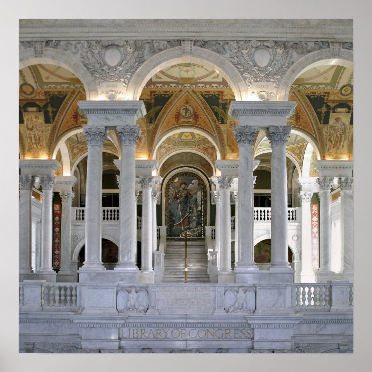 Library of Congress 20x20 Poster | Zazzle