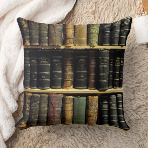 Library Reversable Throw Pillow | Zazzle