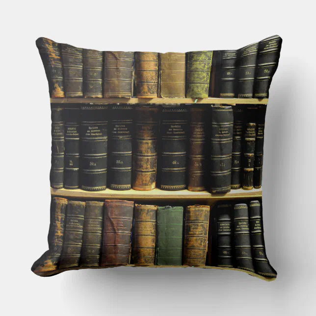 Library Reversable Throw Pillow | Zazzle