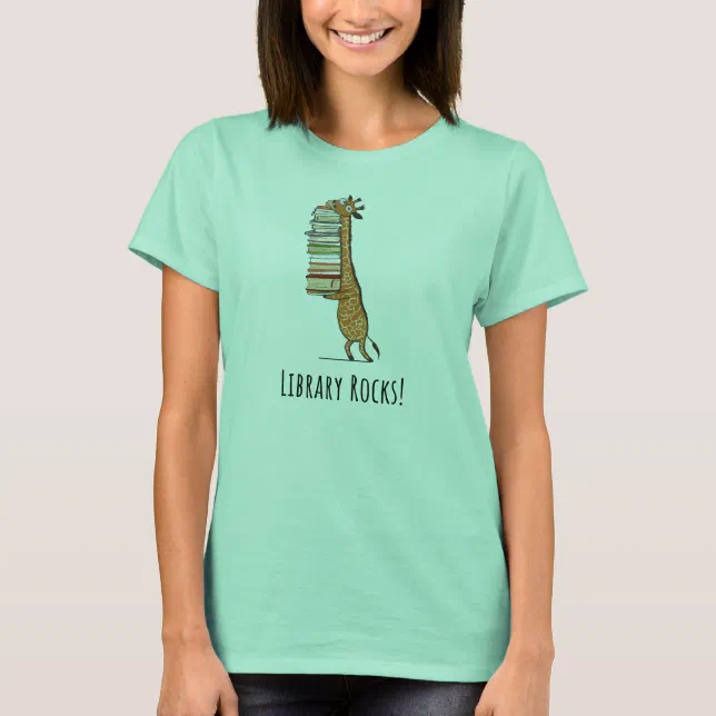 Library Rocks - Librarian Gift Shirt | Zazzle