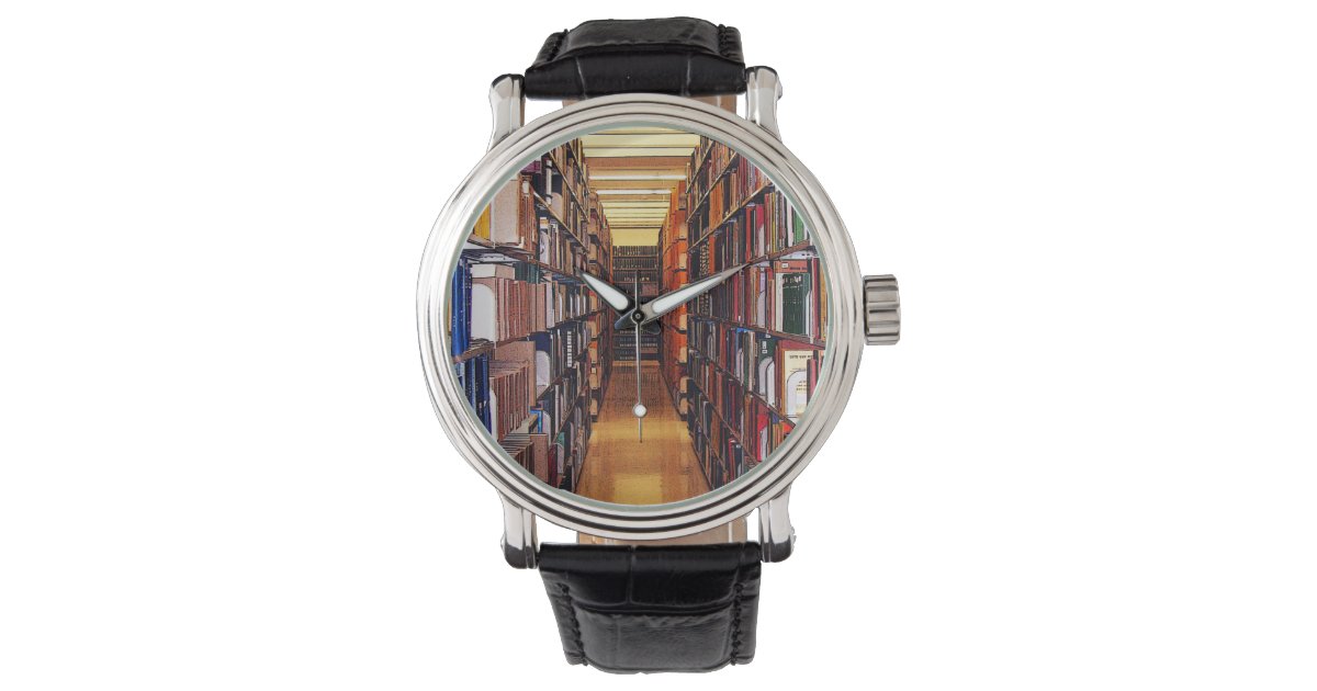 Library Shelves Watch | Zazzle